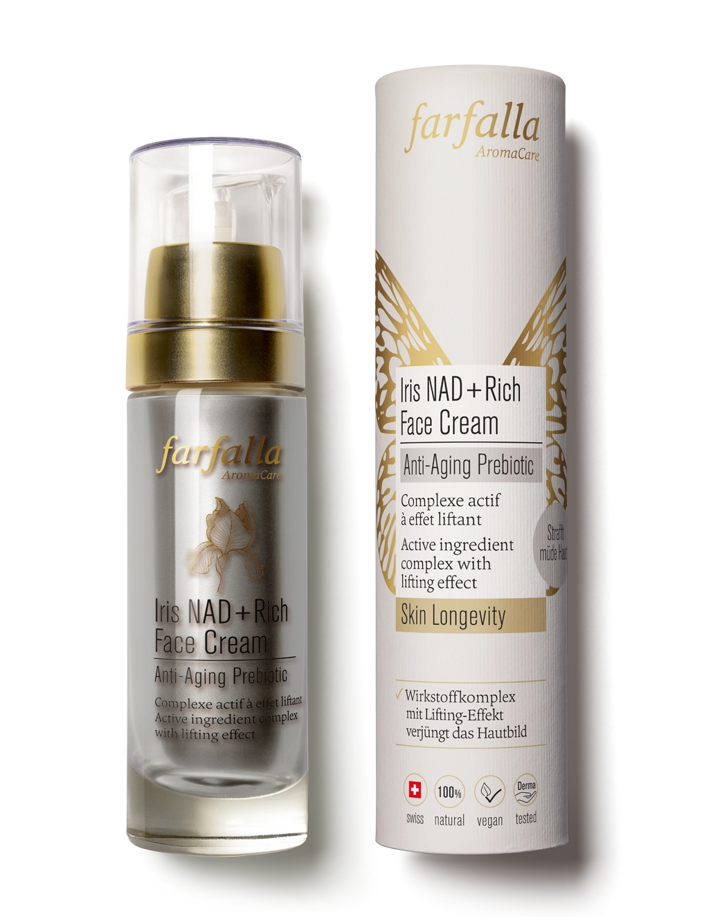 Rich Face Cream Iris NAD+ Anti-Aging Prebiotic – farfalla.eu